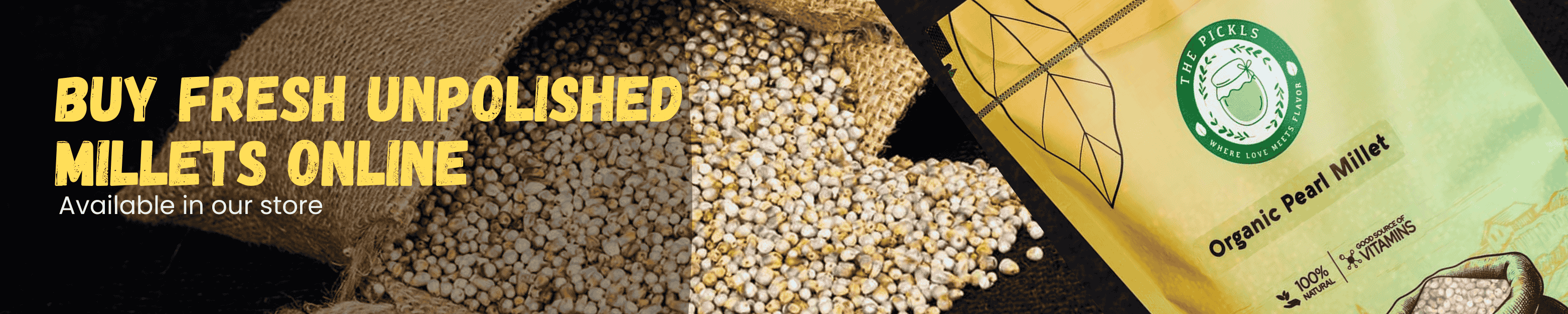Buy Fresh Unpolished Millets Online | The Pickls